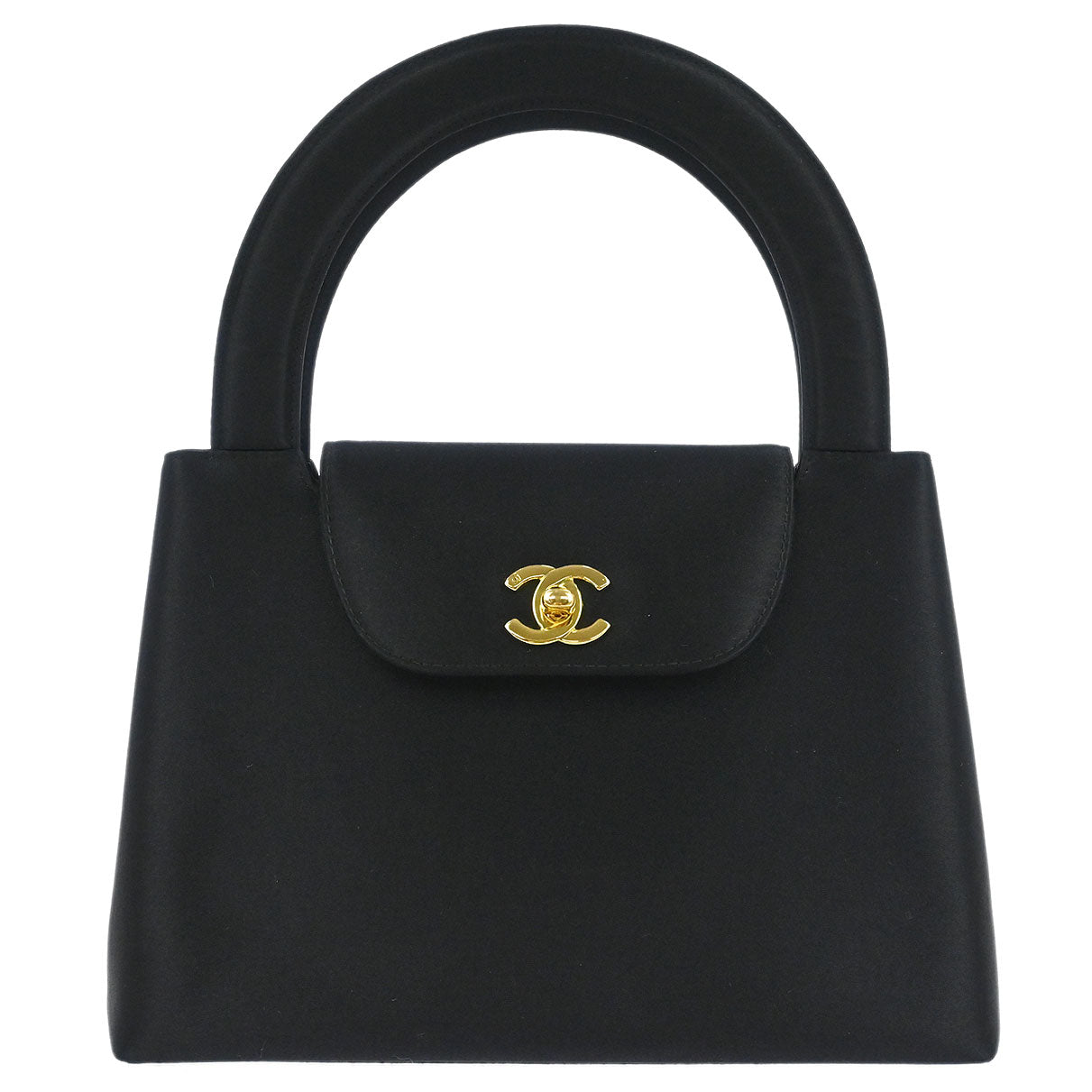 Chanel Black Satin Handbag – AMORE Vintage Tokyo