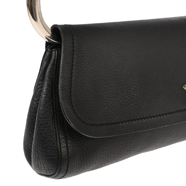 Prada * Black Leather Loop Bag Handbag – AMORE Vintage Tokyo