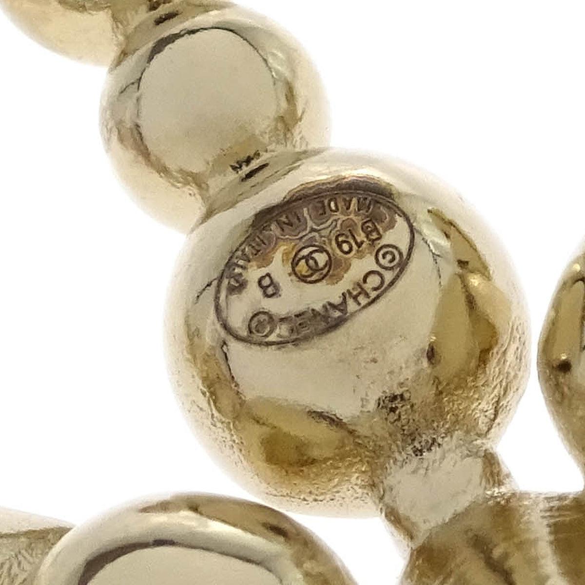 Chanel Snowflake Dangle Earrings Clip-On Gold Rhinestone B19B – AMORE ...