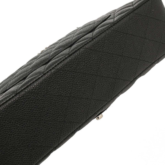 Chanel Black Caviar Medium Classic Double Flap Shoulder Bag – AMORE ...