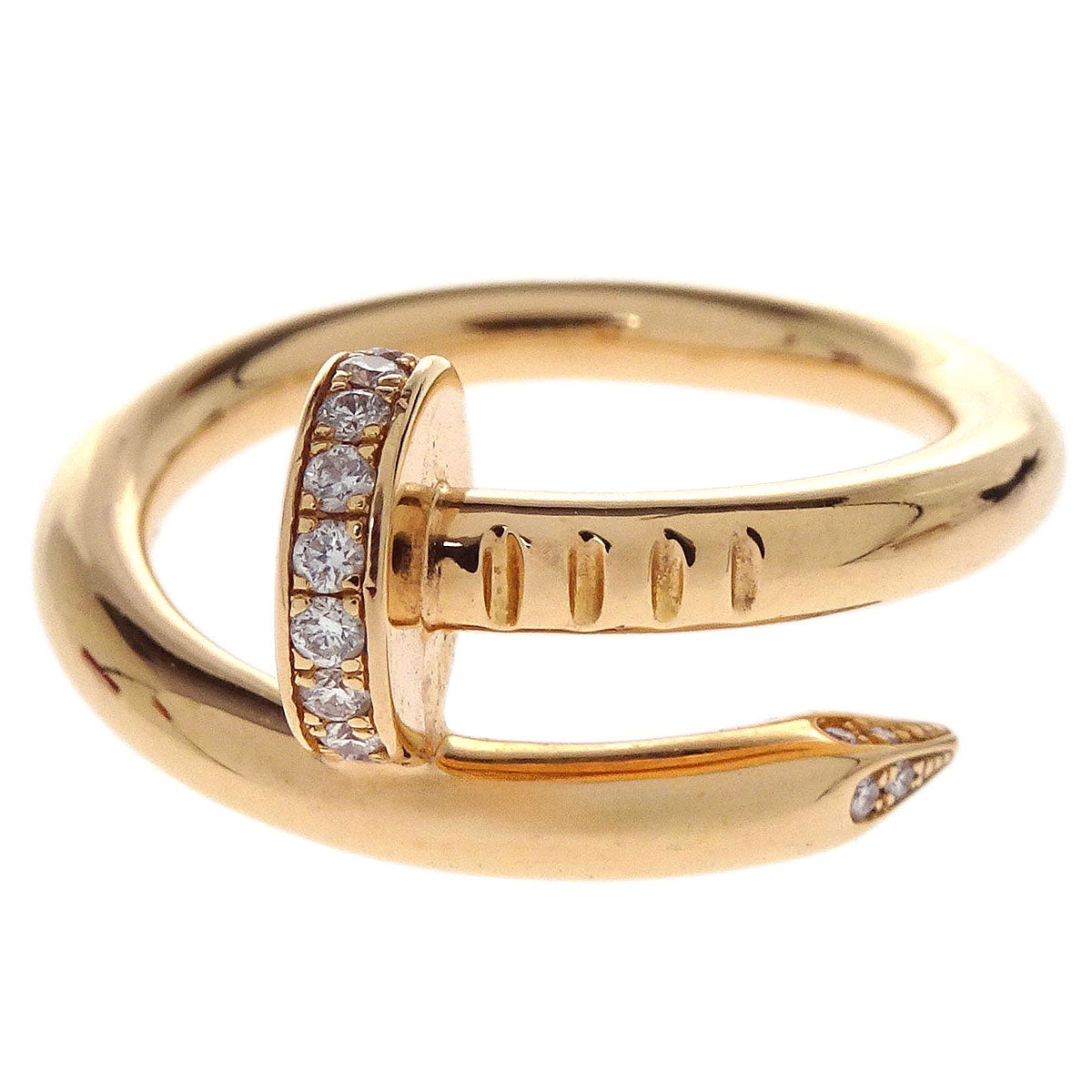 Cartier Juste Un Clou Ring Au750 Diamond Gold #51 #50 – AMORE Vintage Tokyo