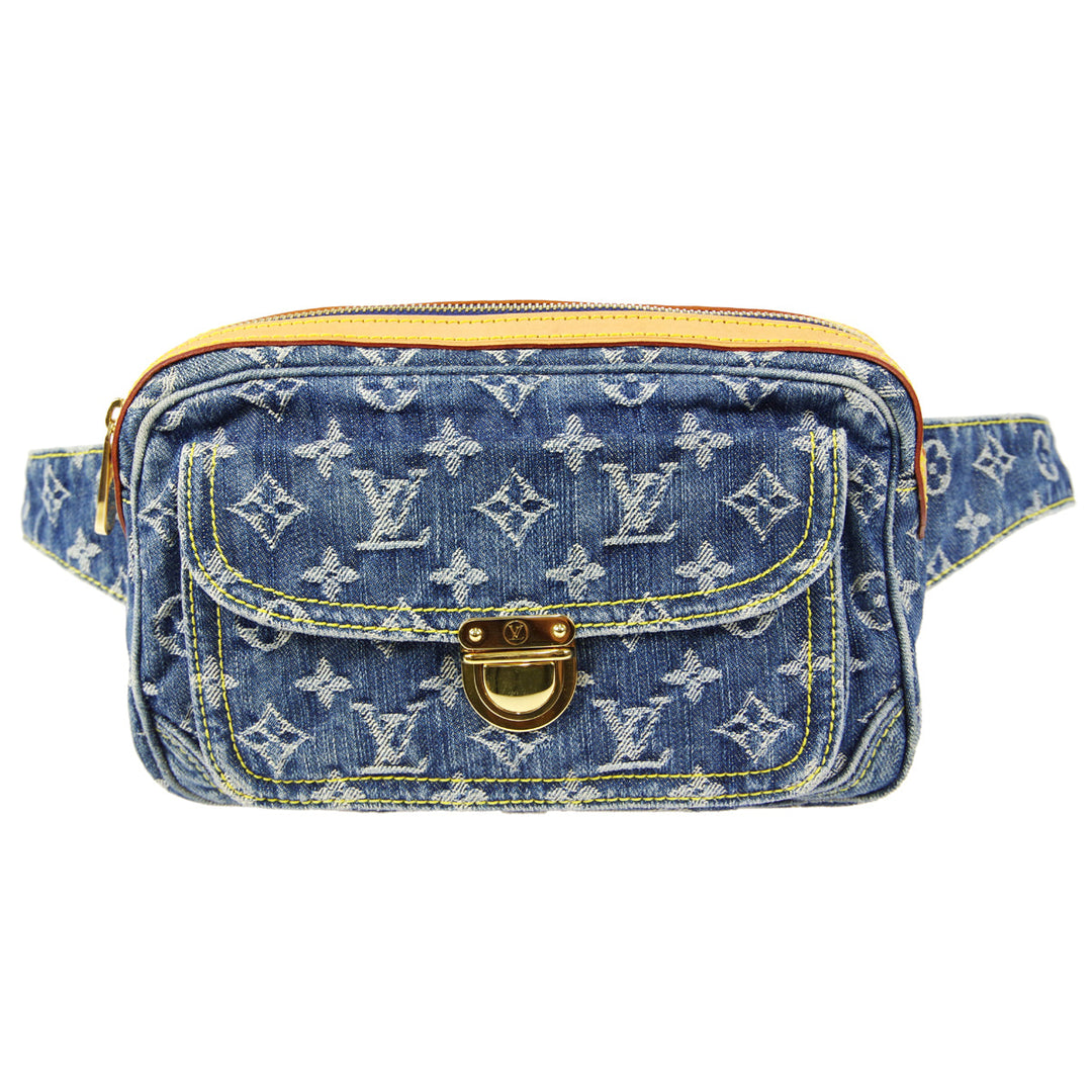 Louis Vuitton 2007 Monogram Denim Bum Bag M95347 – AMORE Louis Vuitton 2007 Monogram Denim Bum Bag M95347 – AMORE